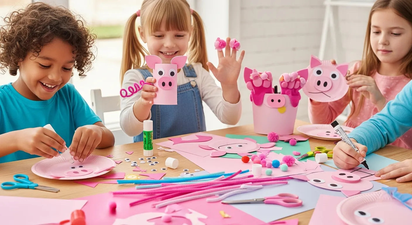 Pink Piggies & Creative Play: Fun Pig Crafts for Kids | I'm the Chef Too