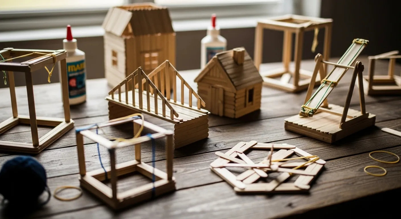 Popsicle Stick STEM Projects: Building Fun & Learning | I'm the Chef Too