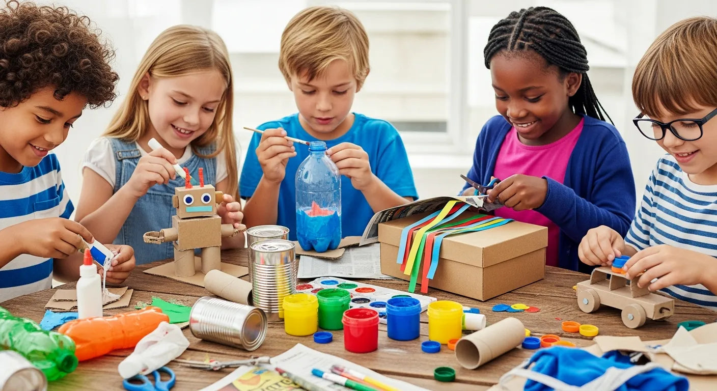 Recycling Crafts for Kids: Eco-Friendly Fun & STEM Learning | I'm the ...