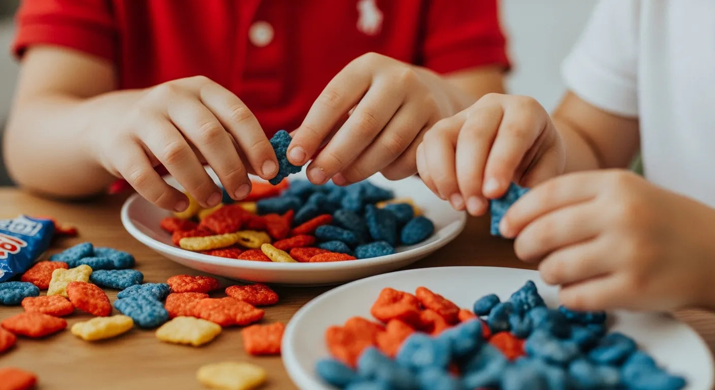 Red, White & Blue 4th of July Kids Snacks | I'm the Chef Too