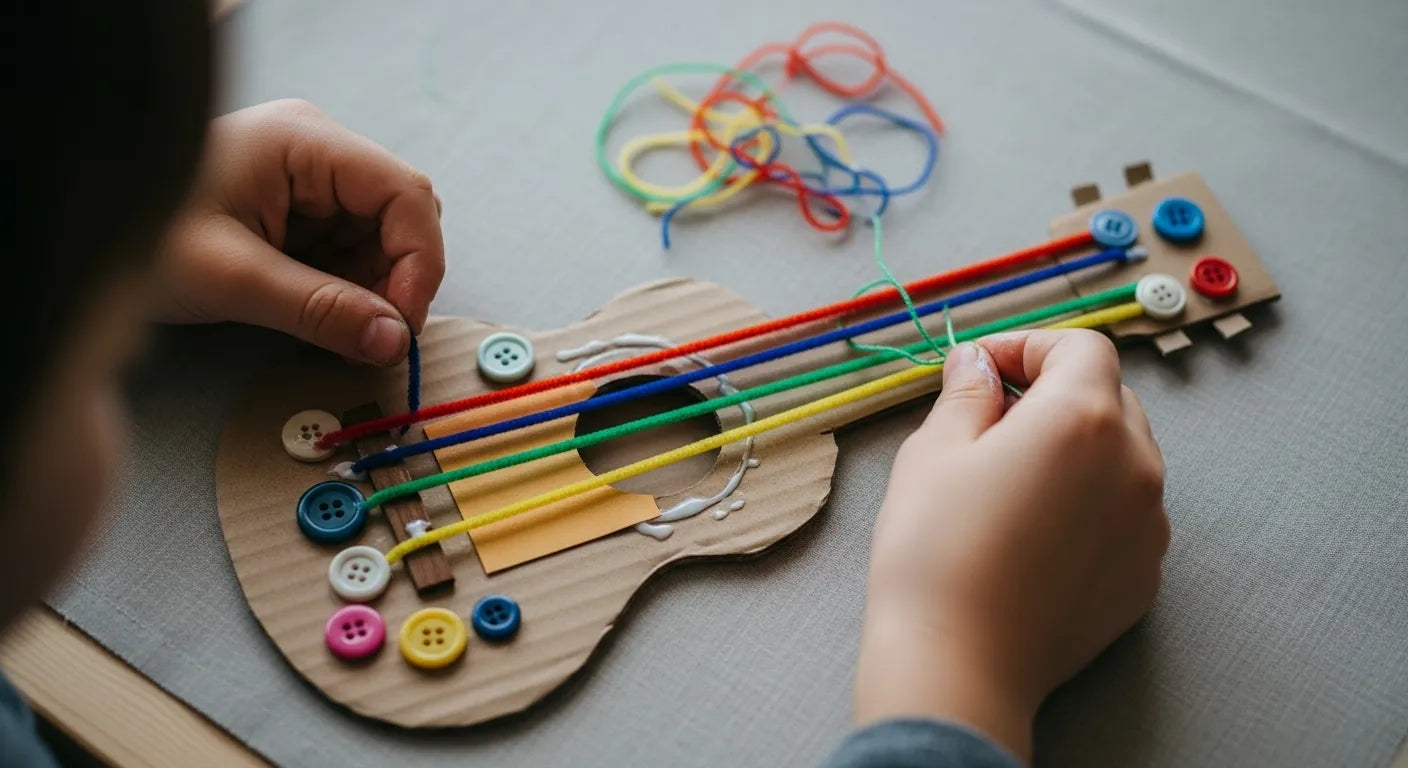 Rock Out! Simple Guitar Craft for Kids | I'm the Chef Too