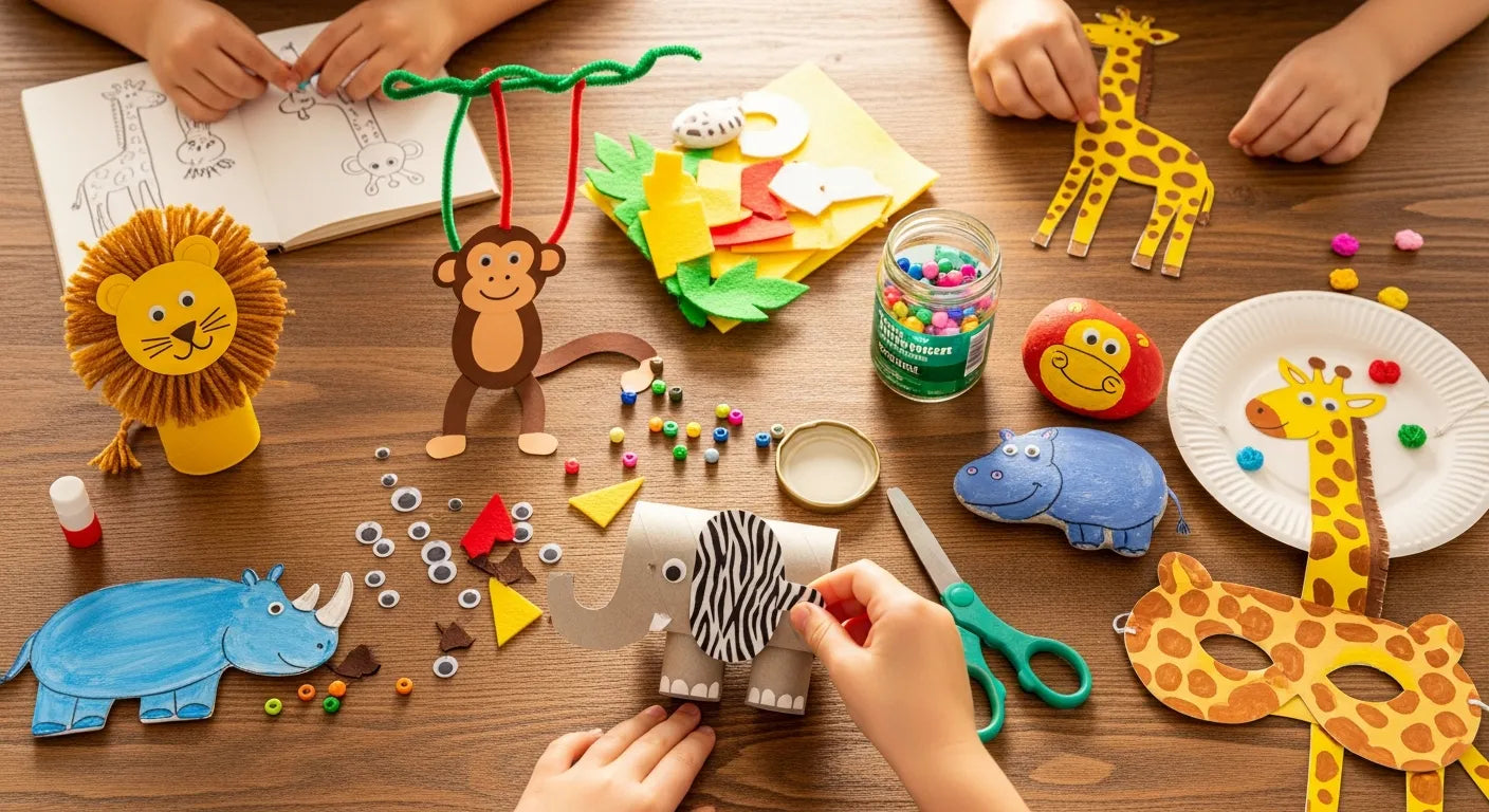 Safari Crafts for Kids: Wild Adventures in Creativity & Learning | I'm ...