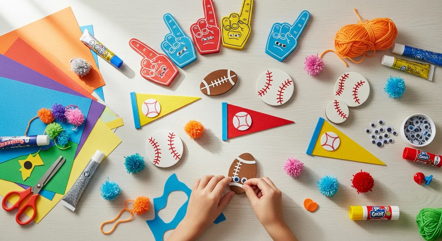 Score Big: Fun Sports Themed Crafts for Kids | I'm the Chef Too