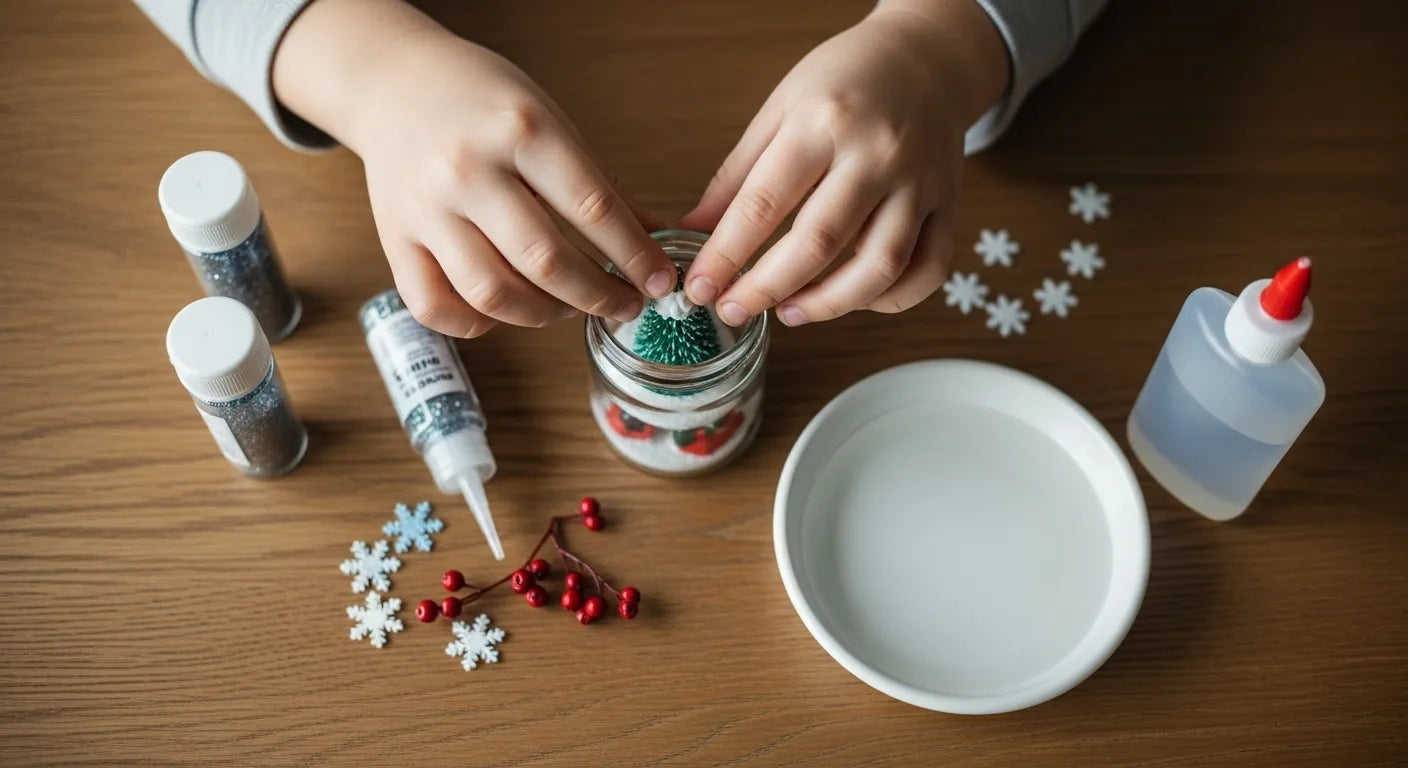 Shake Up Fun: Easy Snow Globe Craft for Kids | I'm the Chef Too