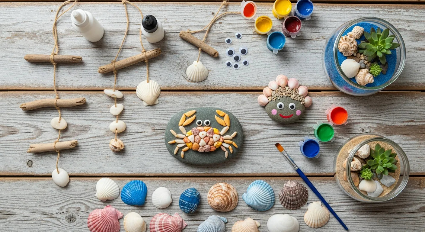 Shell Crafts for Kids: Creative Adventures from the Beach | I'm the ...