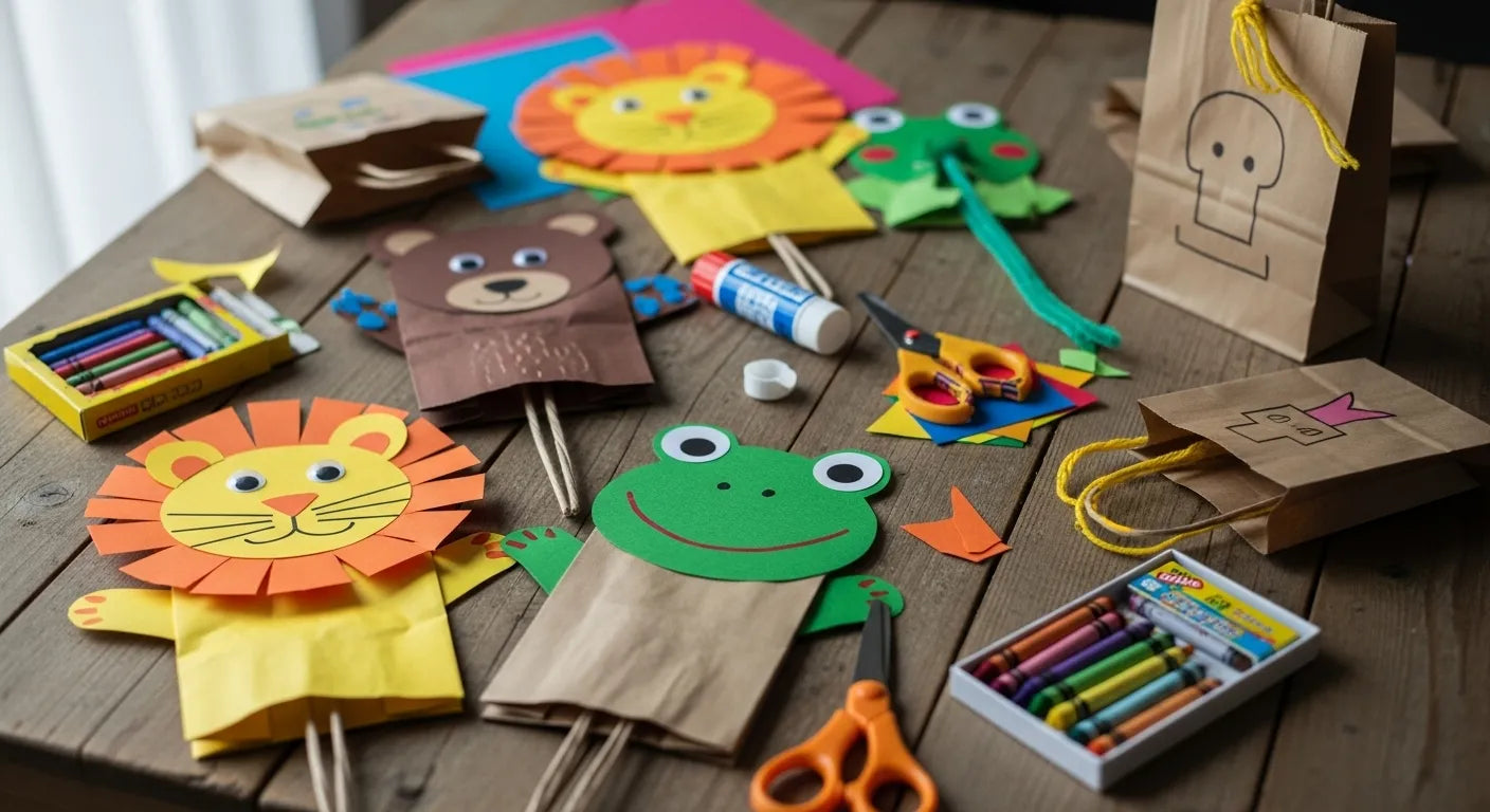 Simple Paper Bag Crafts for Kids: Everyday Fun | I'm the Chef Too