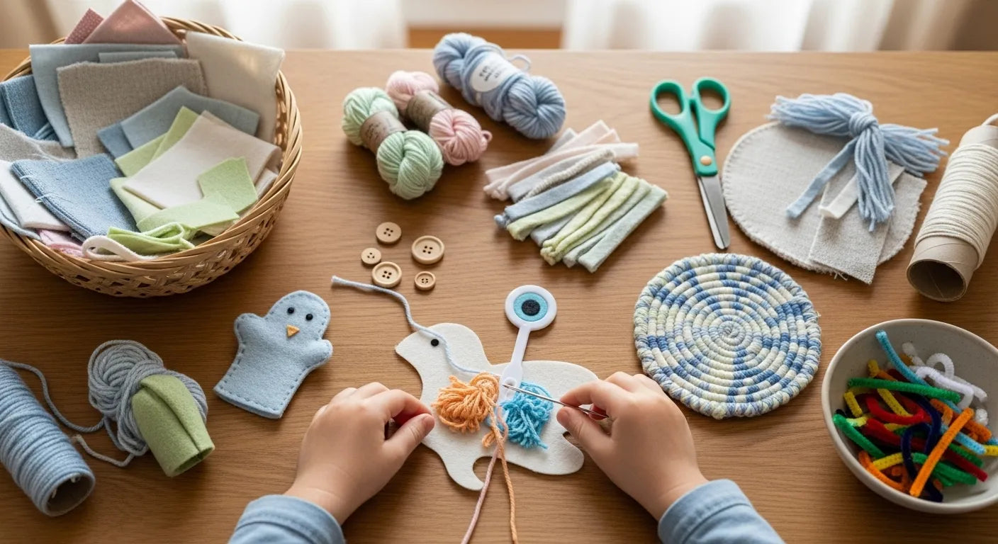 Simple Textile Crafts for Kids to Spark Creativity | I'm the Chef Too
