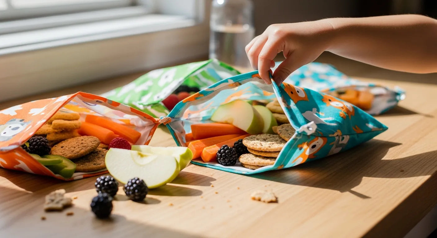Smart Snacking: Choosing Reusable Kids Snack Bags | I'm the Chef Too