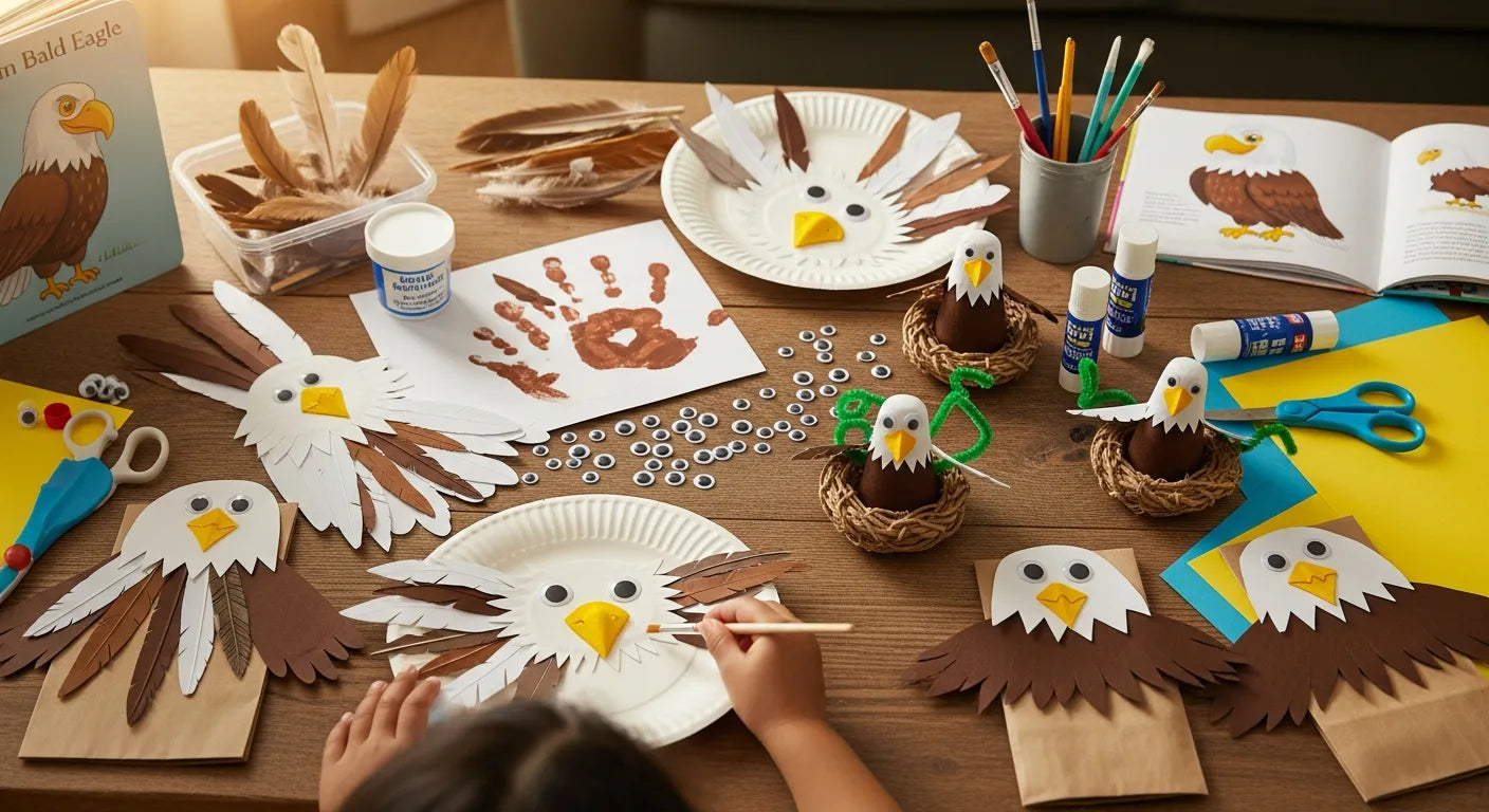 Soaring Creativity: Bald Eagle Crafts for Kids | I'm the Chef Too