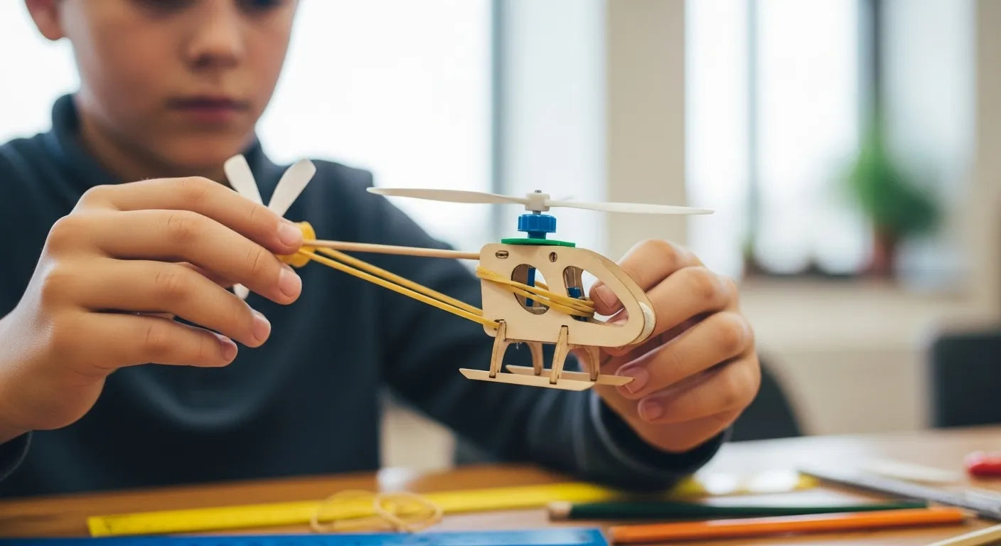 Soaring Fun: Your Rubber Band Helicopter STEM Project | I'm the Chef Too