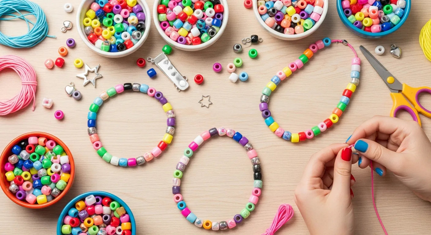 Spark Creativity: Fun Pony Bead Crafts for Kids | I'm the Chef Too