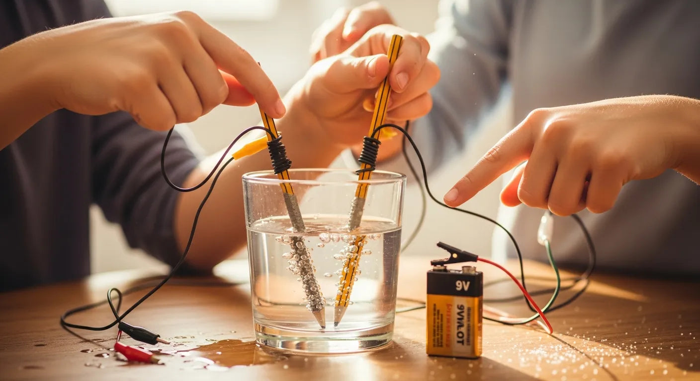Spark Curiosity: Easy Electrolysis Experiment for Kids | I'm the Chef Too