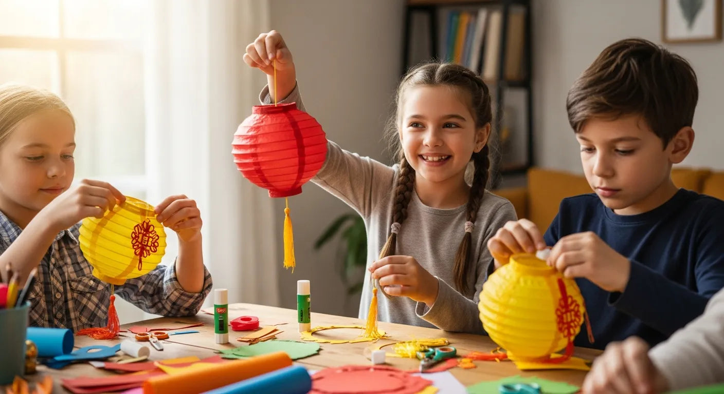 Spark Joy: Easy Chinese Lantern Craft for Kids | I'm the Chef Too
