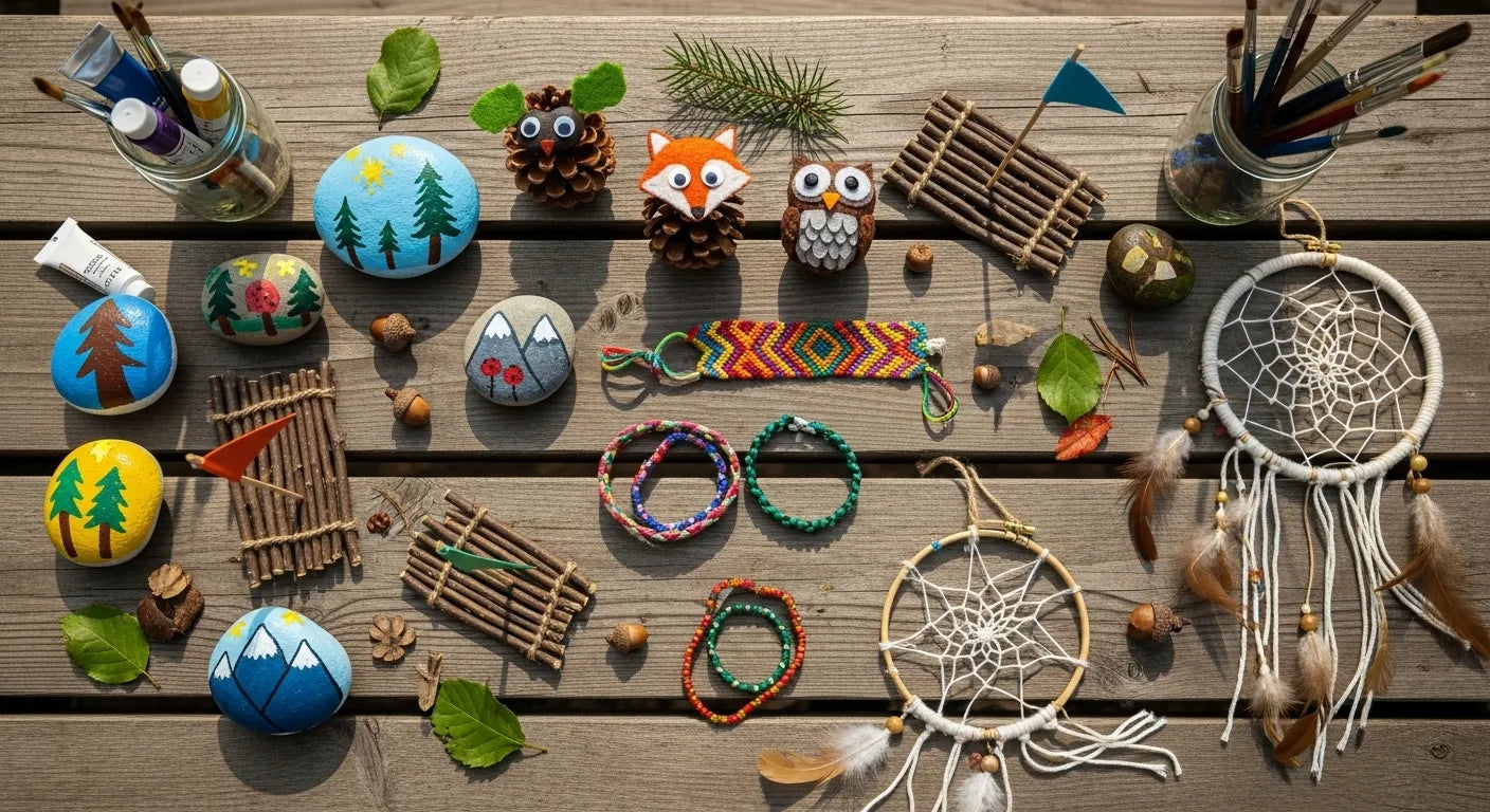 Sparking Adventure: Camp Themed Crafts for Kids | I'm the Chef Too