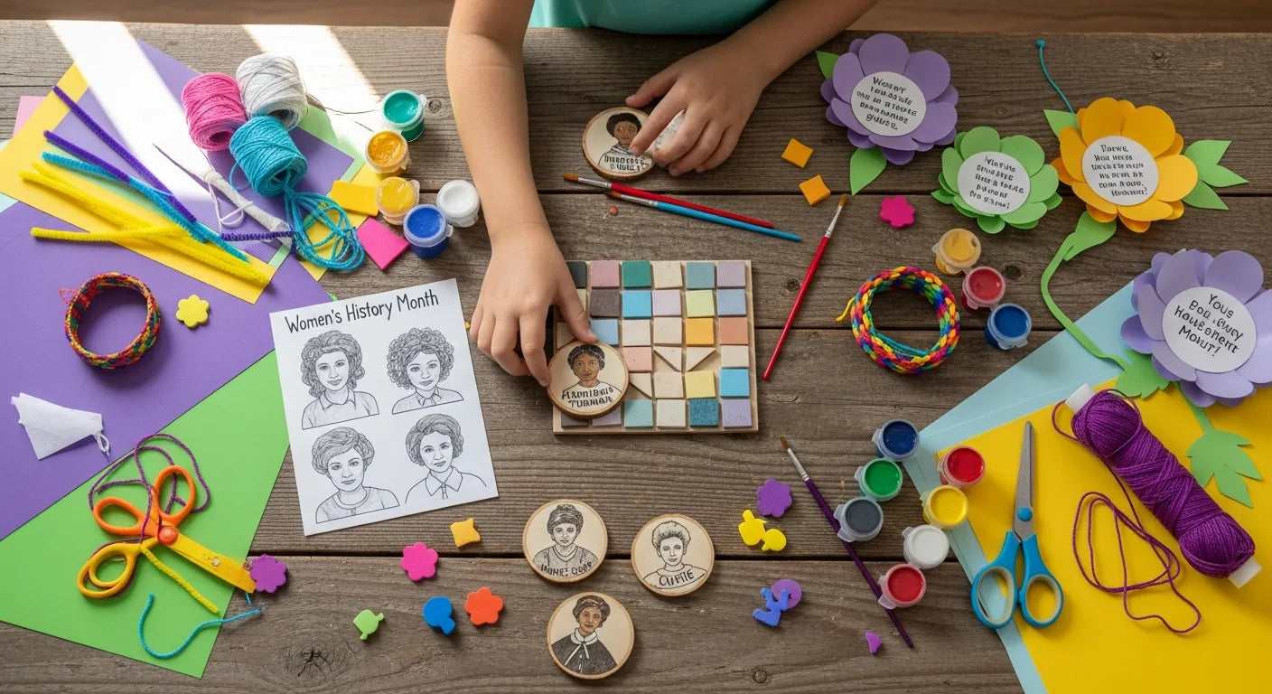 Sparking Brilliance: Women's History Month Crafts for Kids | I'm the ...