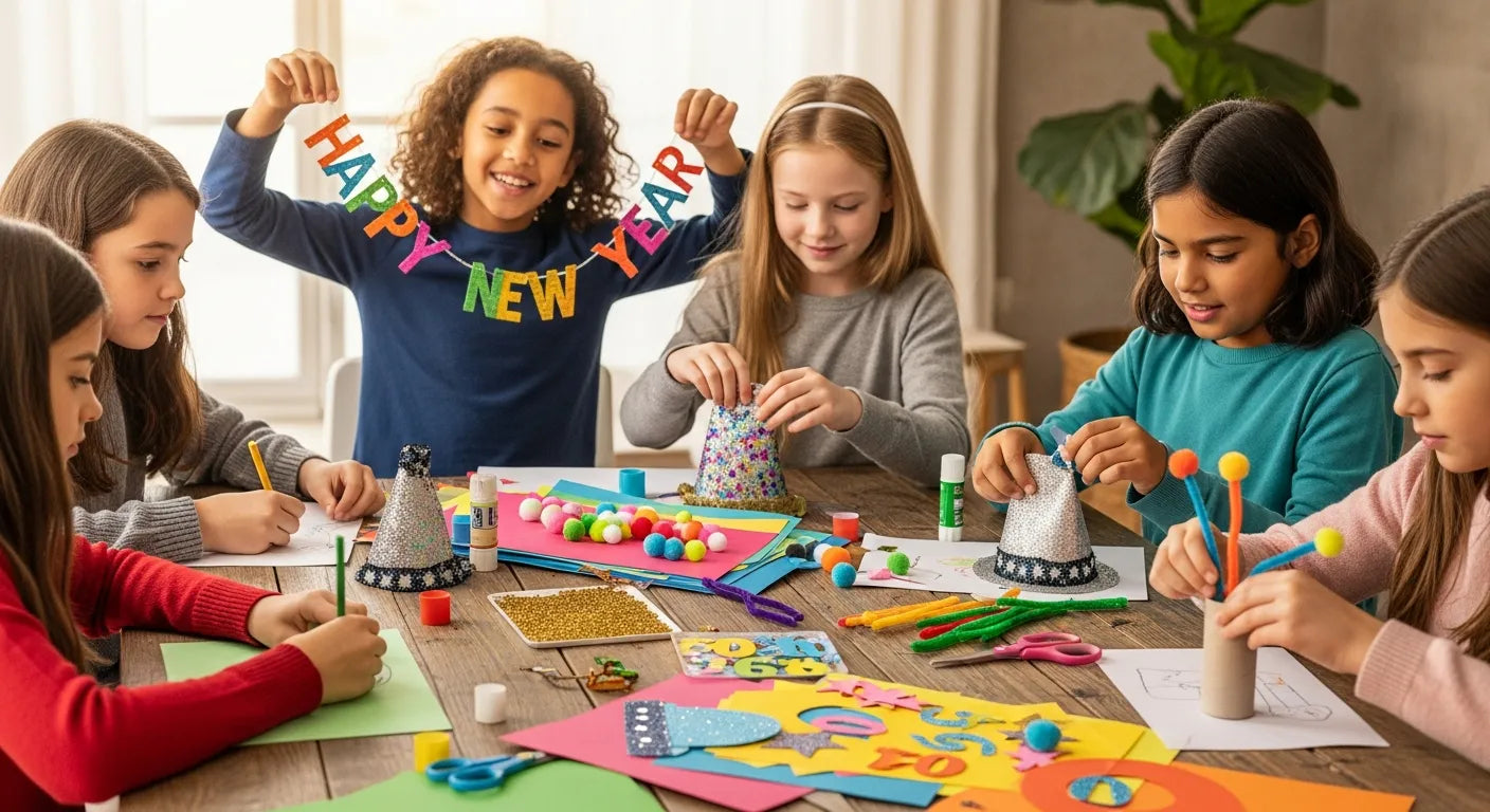 Sparking Joy & Learning: Fun New Year's Crafts for Kids | I'm the Chef Too