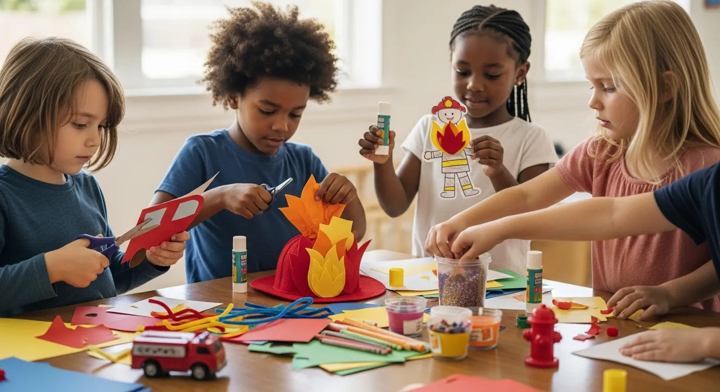 Sparking Little Heroes: Firefighter Crafts for Kids | I'm the Chef Too