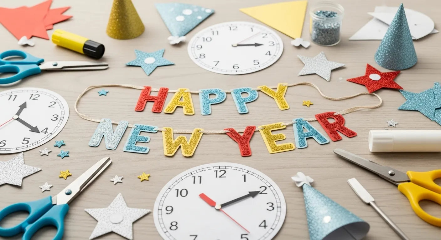 Sparkle & Learn: Easy New Year's Crafts for Kids to Welcome a Brand New ...