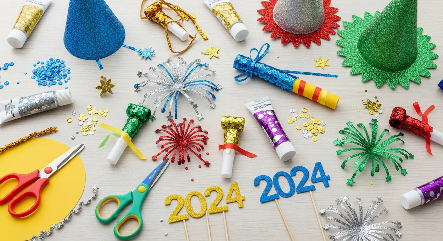 Sparkling New Year's Eve Kids Crafts | I'm the Chef Too