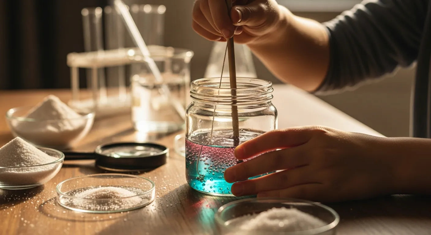 Sparkling Science: Grow a Crystal Experiment for Kids | I'm the Chef Too
