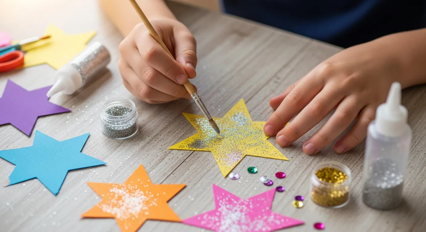 Sparkling Star Craft for Kids: Cosmic Fun & Learning | I'm the Chef Too