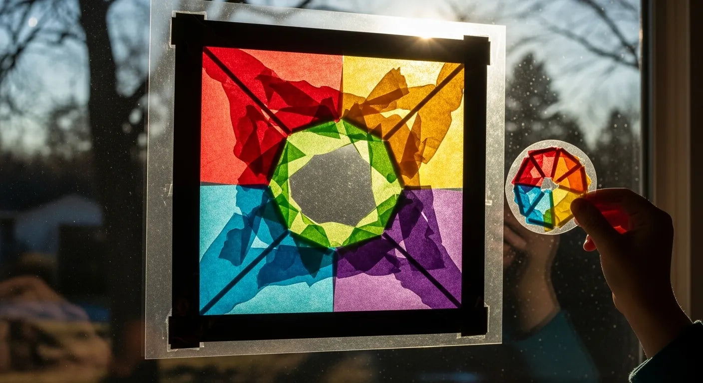 Sparkling Windows: Easy Sun Catcher Craft for Kids | I'm the Chef Too