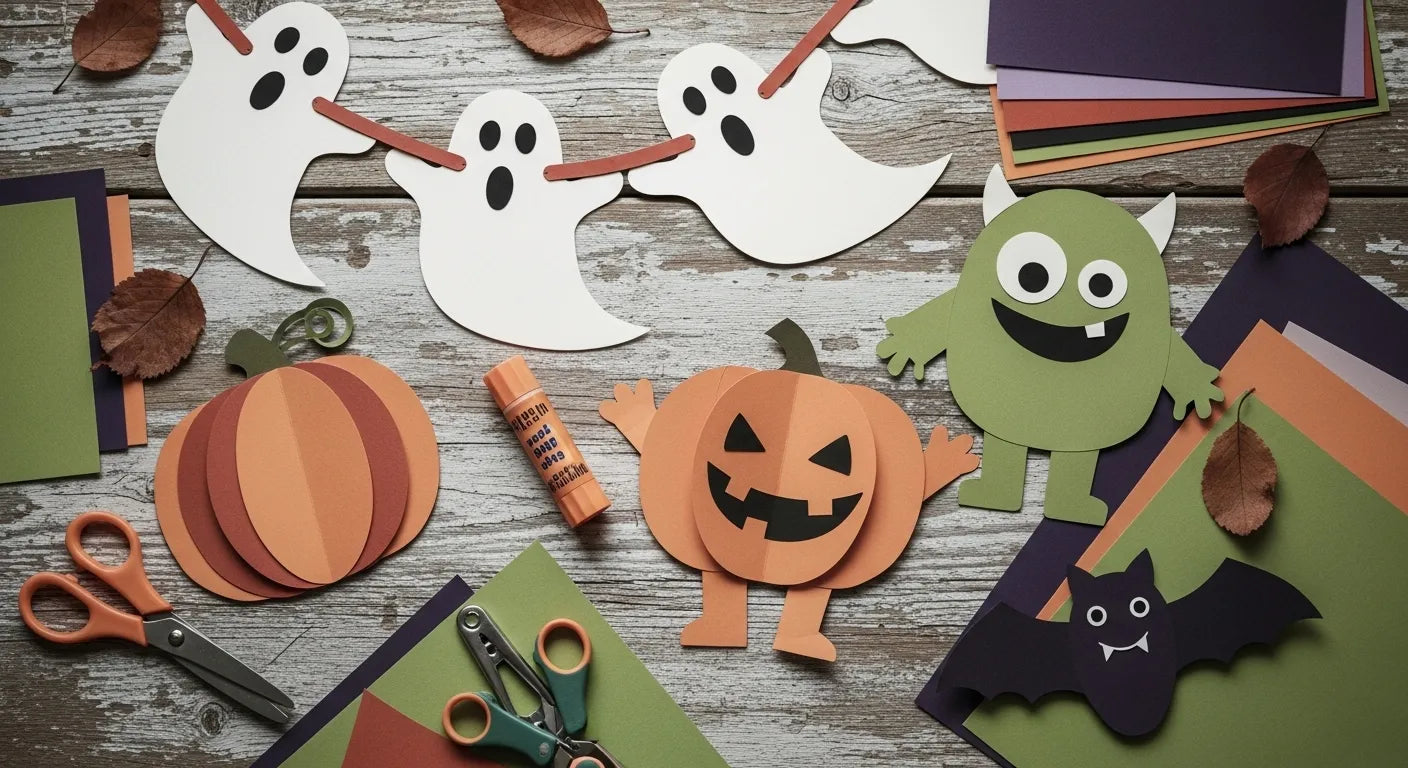 Spooktacular Halloween Paper Crafts for Kids | I'm the Chef Too
