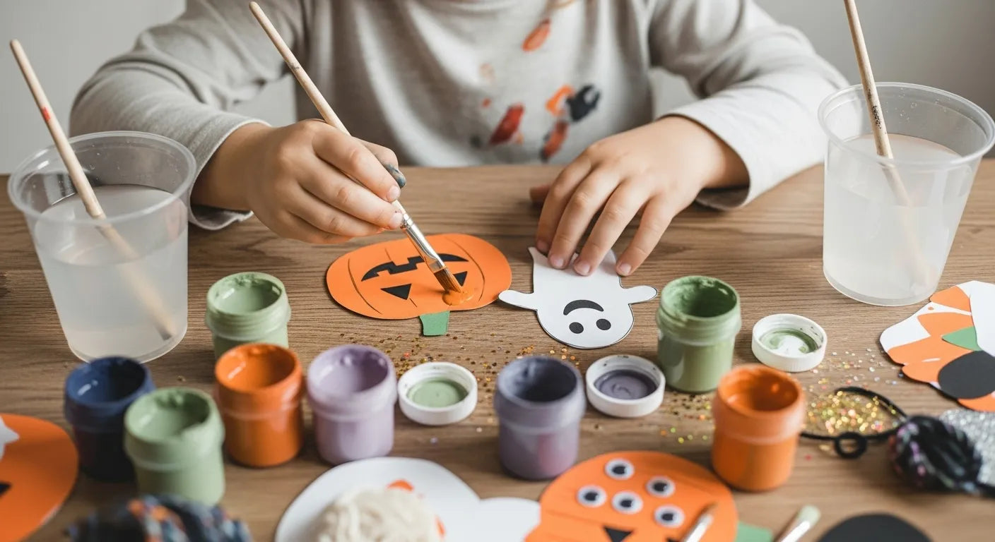 Spooky Brushstrokes: Exciting Kids Halloween Paint Crafts | I'm the ...