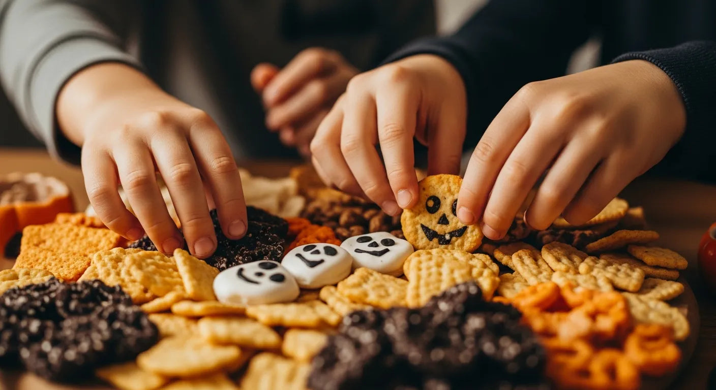 Spooky & Sweet Halloween Snack Board for Kids | I'm the Chef Too