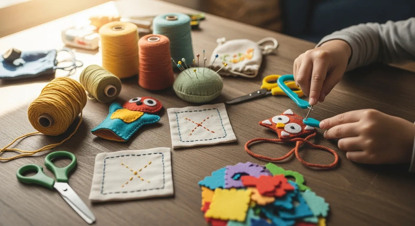 Stitching Fun: Easy Kids Sewing Crafts | I'm the Chef Too