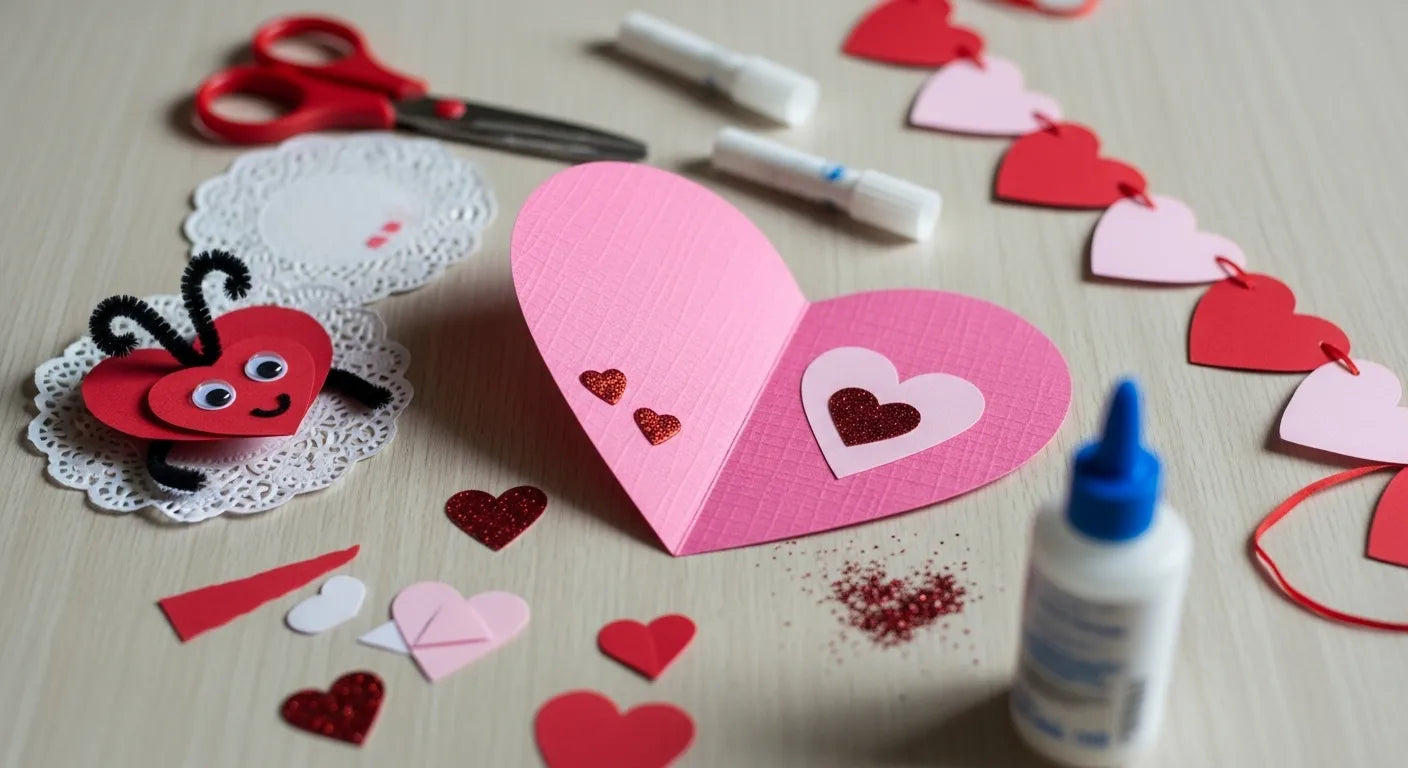Sweet Hearts: Valentine's Day Paper Crafts for Kids | I'm the Chef Too
