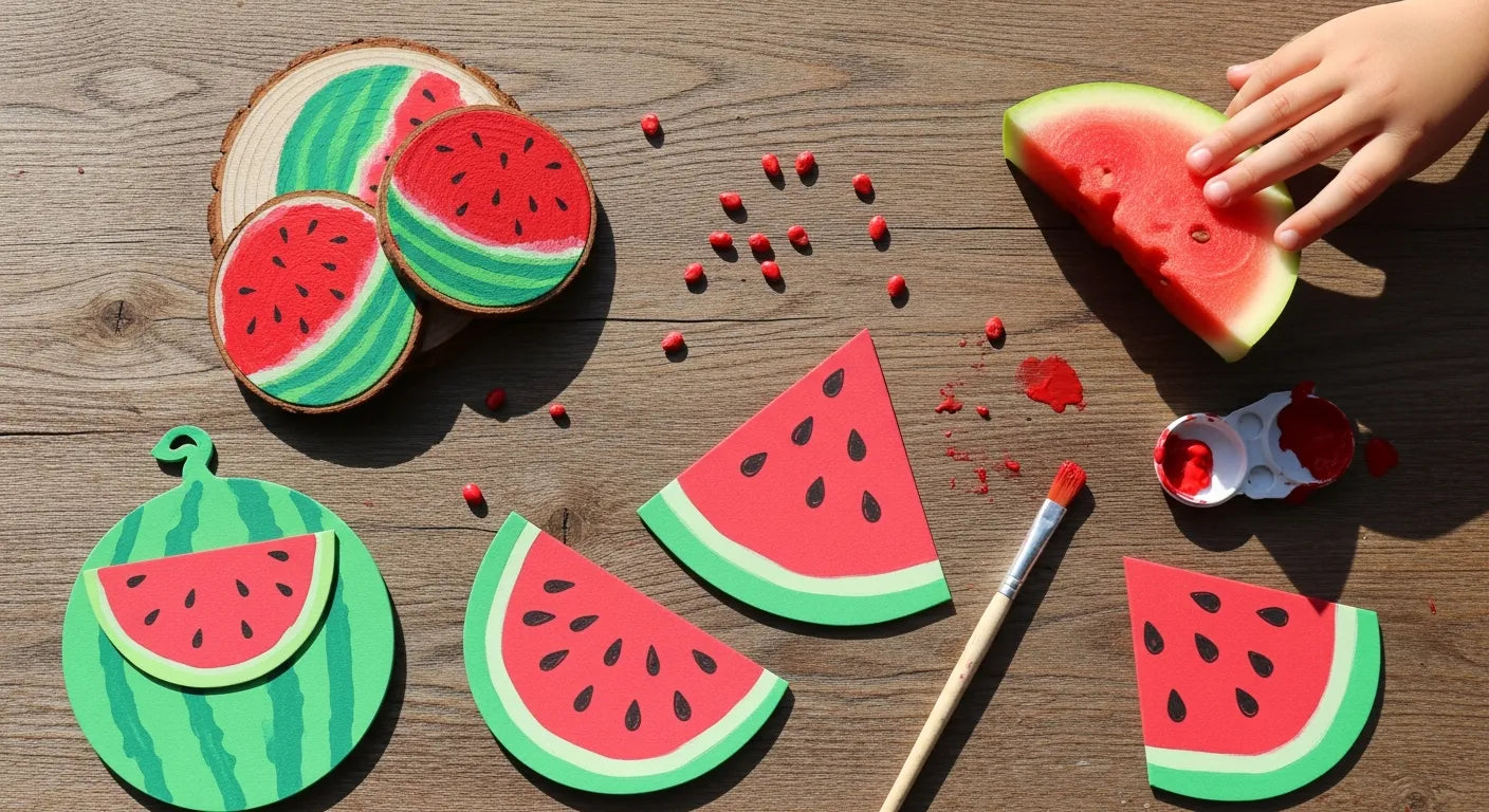 Sweet & Simple Watermelon Crafts for Kids | I'm the Chef Too