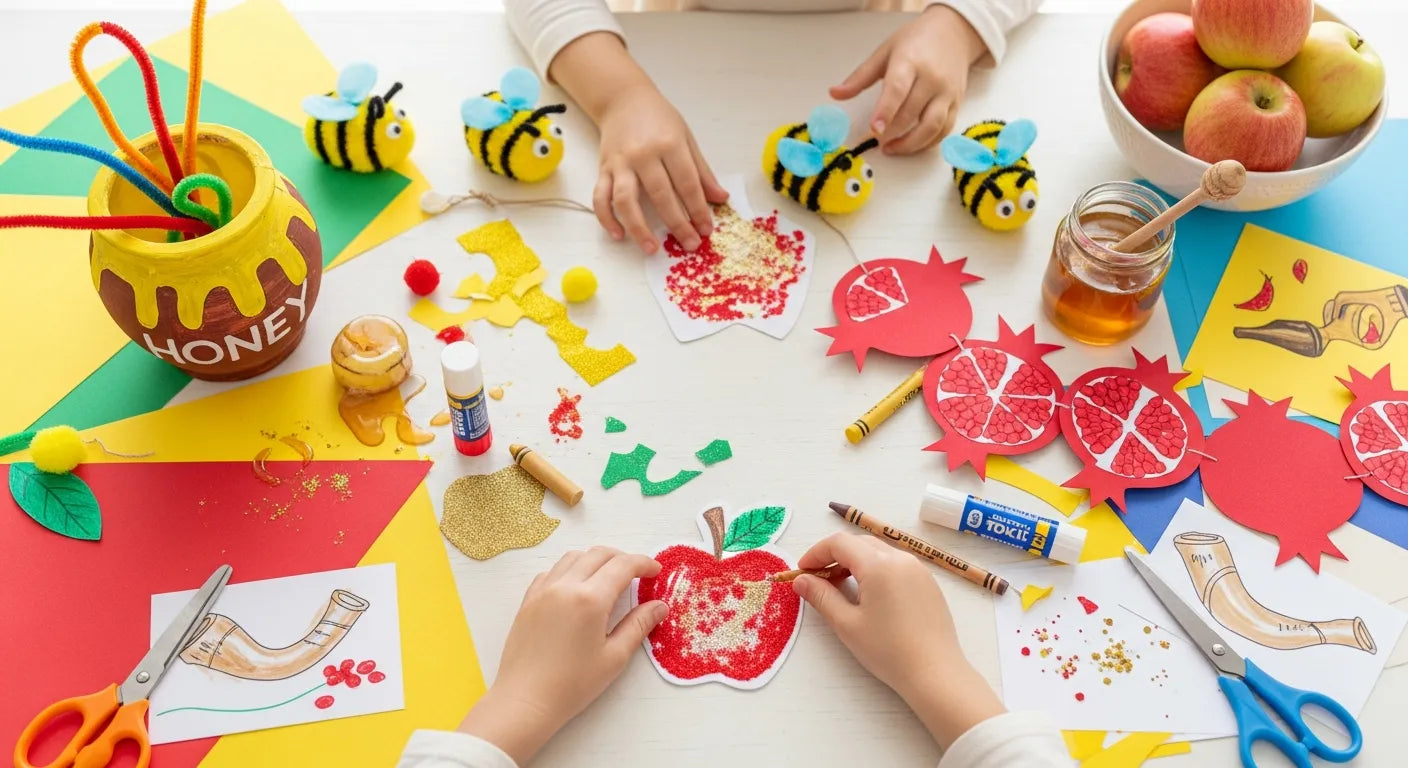 Sweet Start: Rosh Hashanah Crafts for Kids | I'm the Chef Too