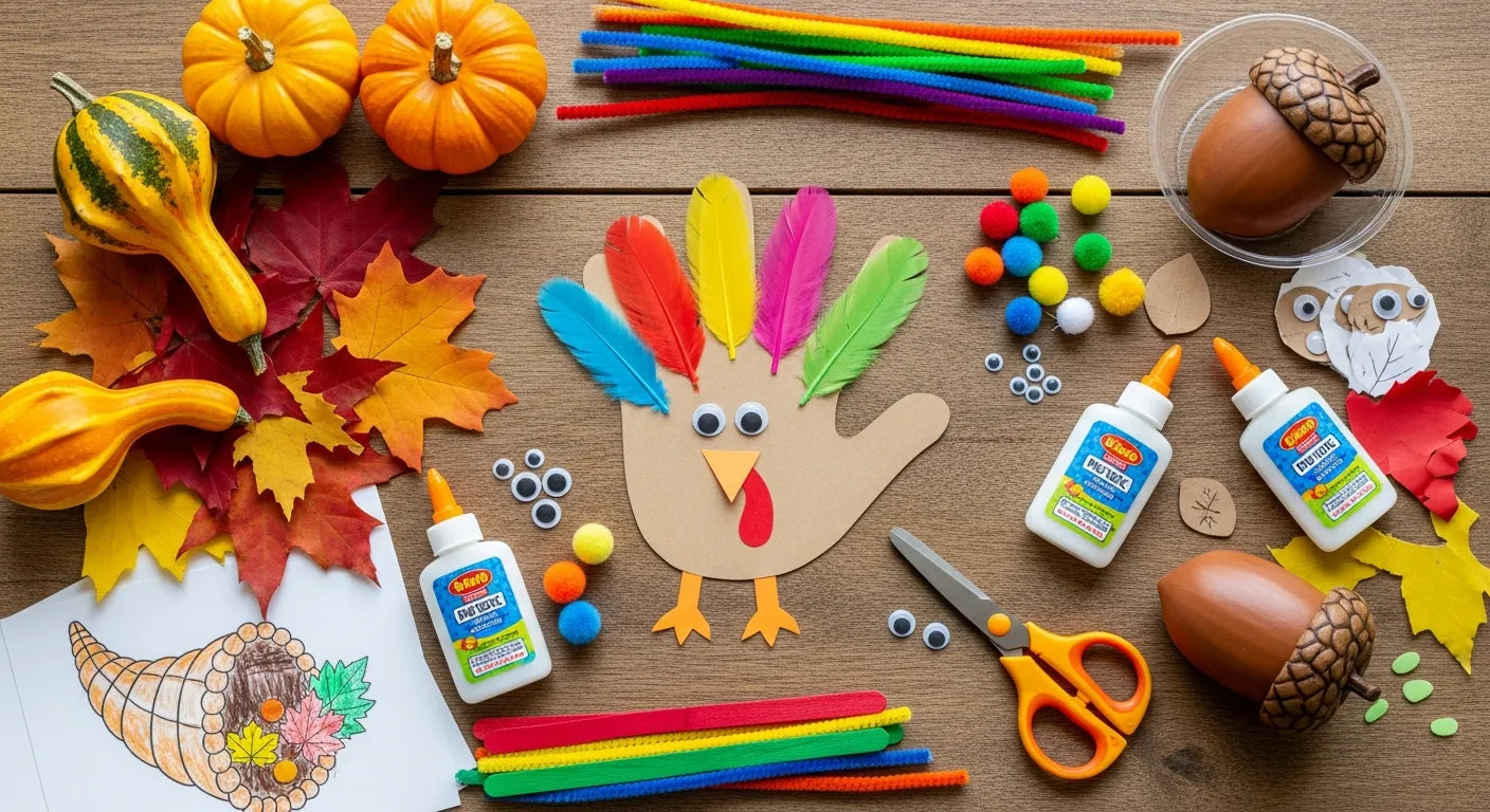 Thanksgiving Fun: Easy Kids Thanksgiving Crafts for Creative Family ...