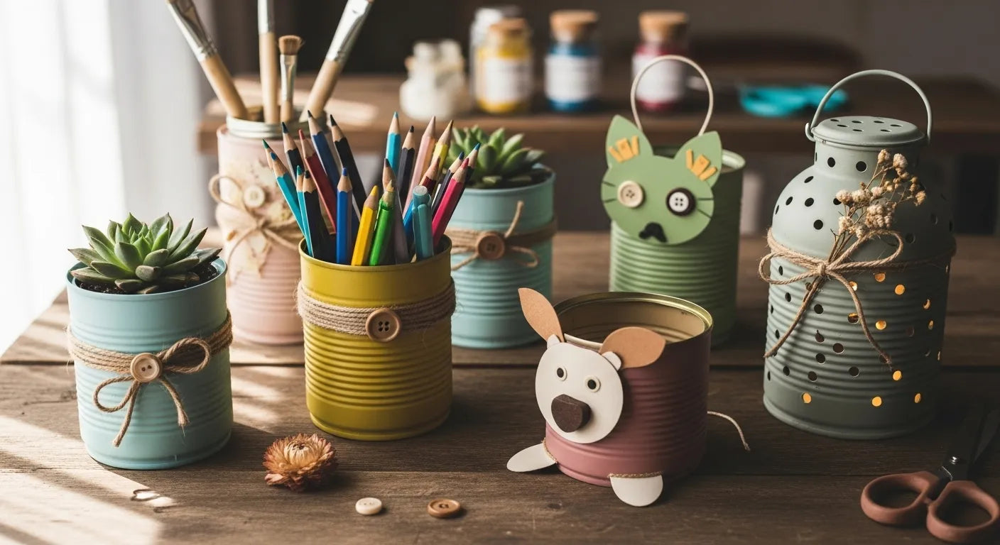 Tin Can Crafts Kids Love: Creative Upcycling Fun | I'm the Chef Too