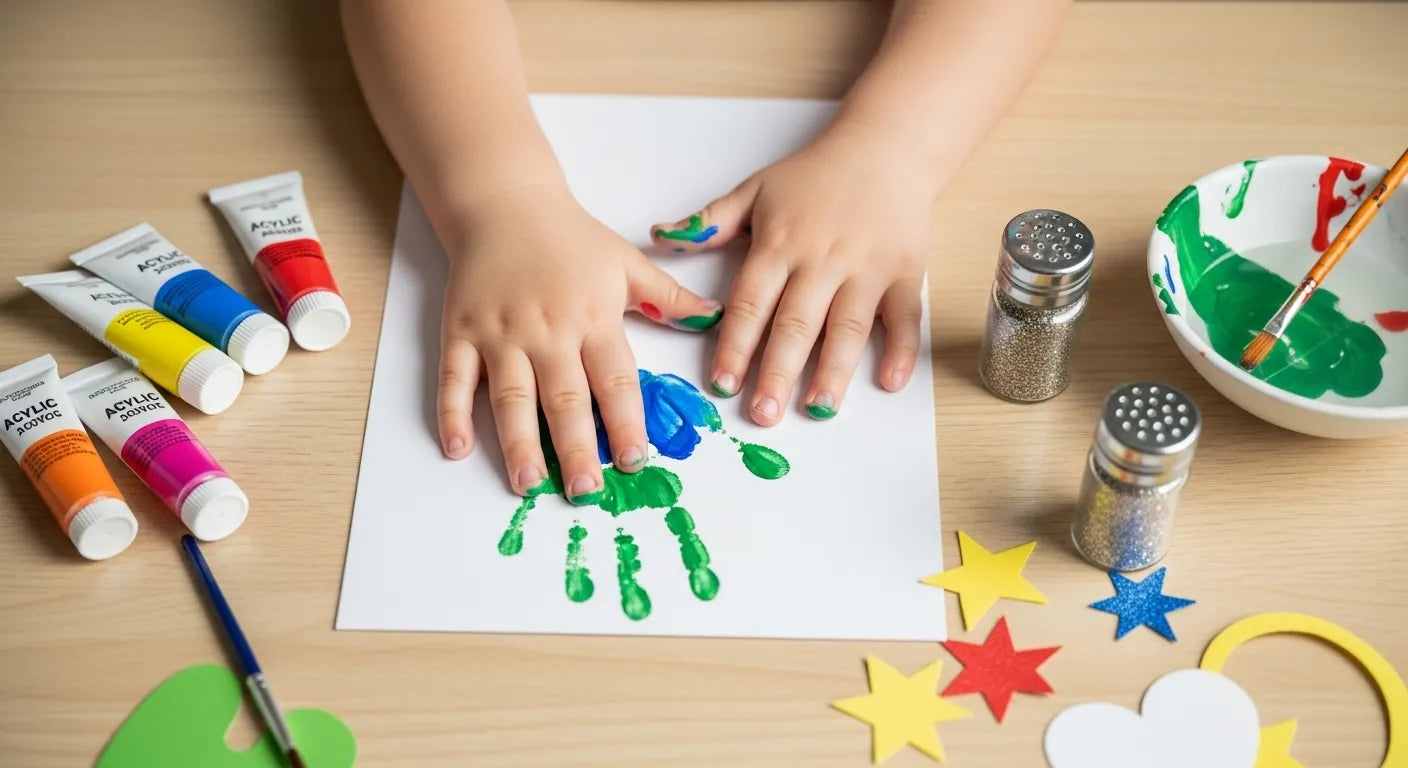 Tiny Hands, Big Memories: Engaging Hand Print Crafts for Kids | I'm the ...