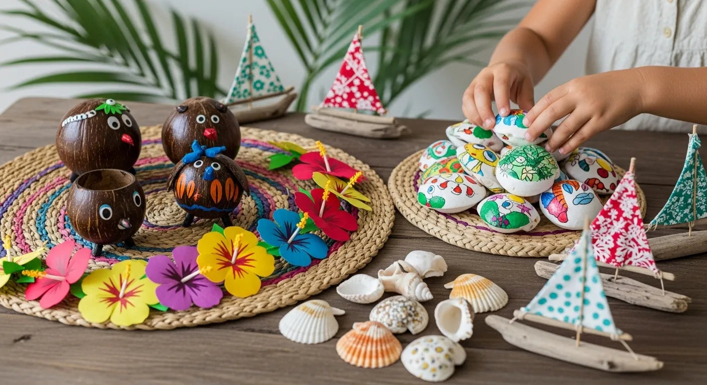 Tropical Crafts for Kids: Island Adventures at Home | I'm the Chef Too