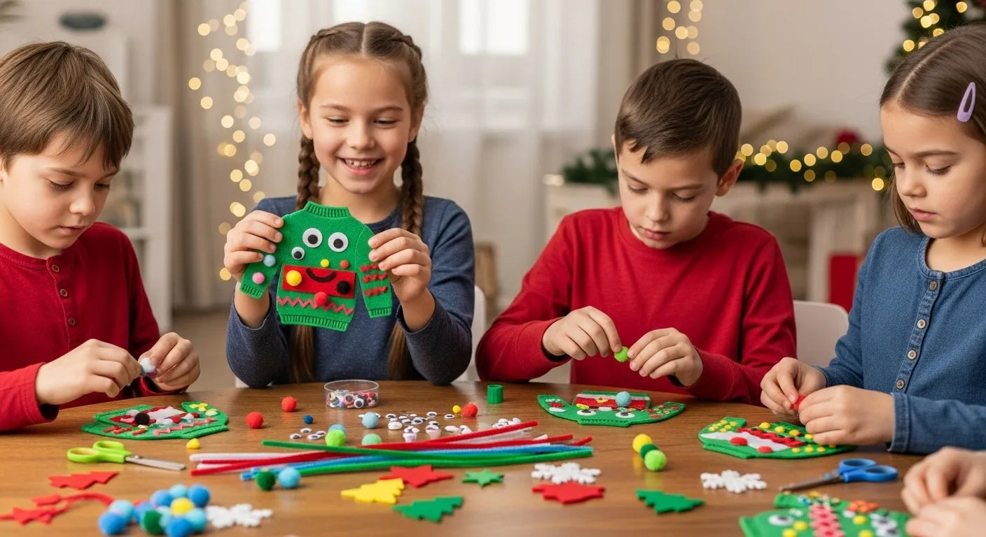 Ugly Sweater Kids Craft: Festive Fun for Little Makers | I'm the Chef Too