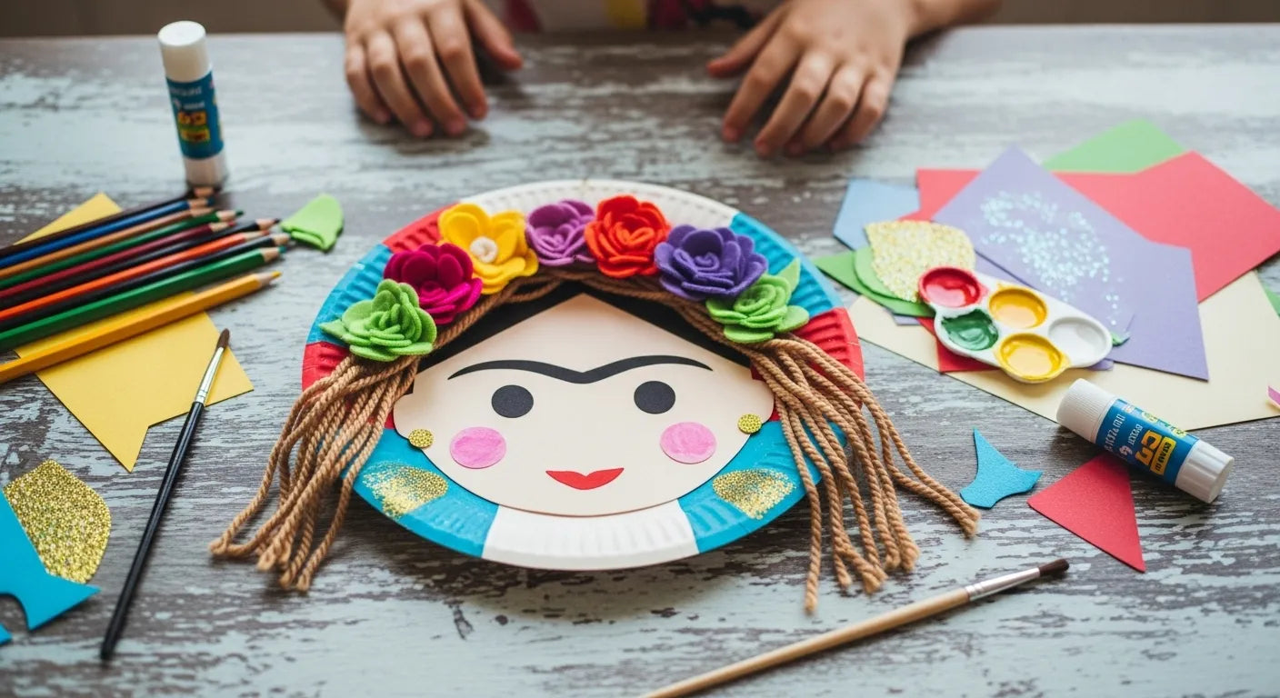 Vibrant Frida Kahlo Craft for Kids: Unleash Creativity & Resilience | I ...