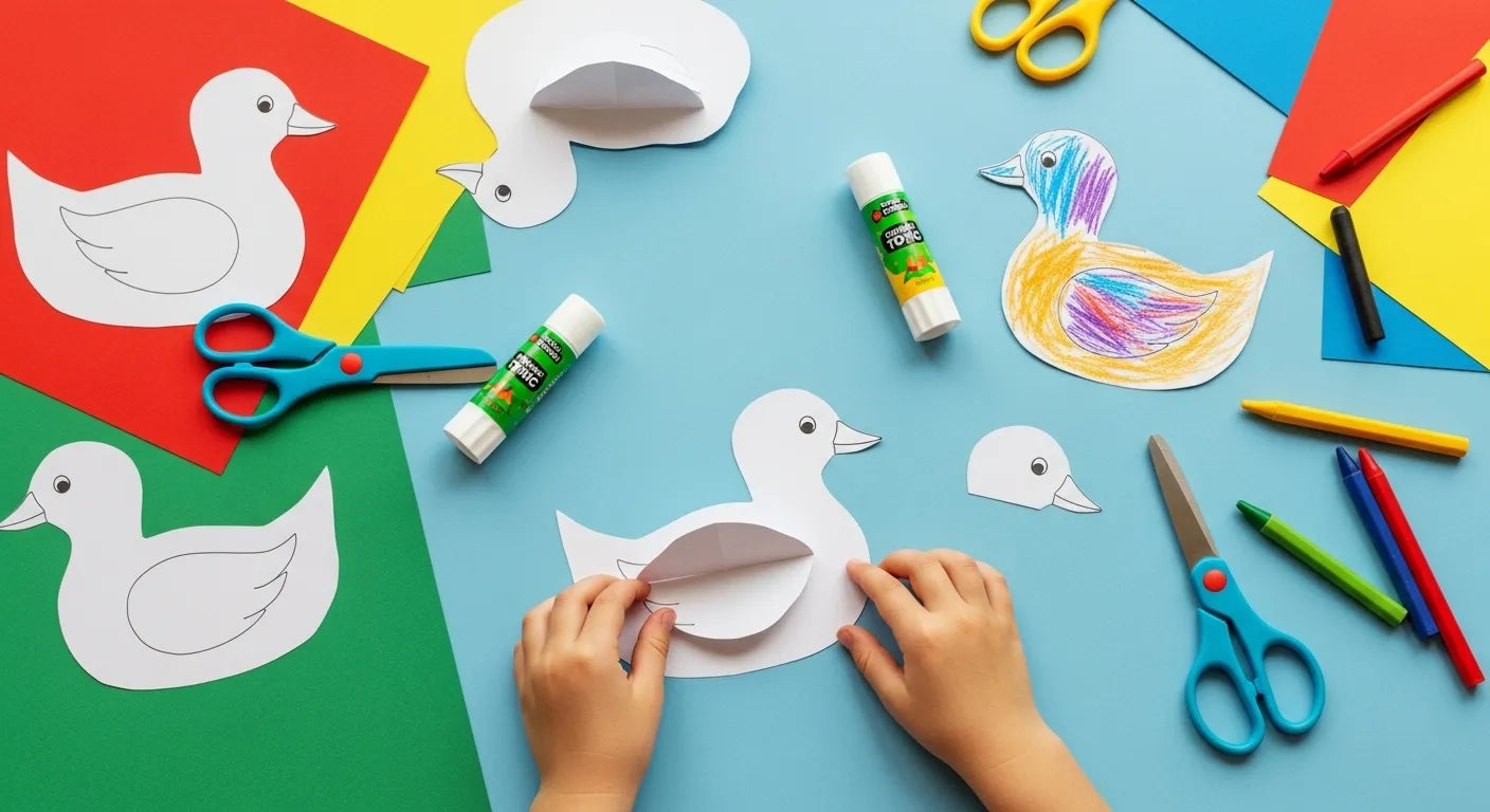 Waddling Wonders: Engaging Paper Duck Craft Adventures for Kids | I'm ...