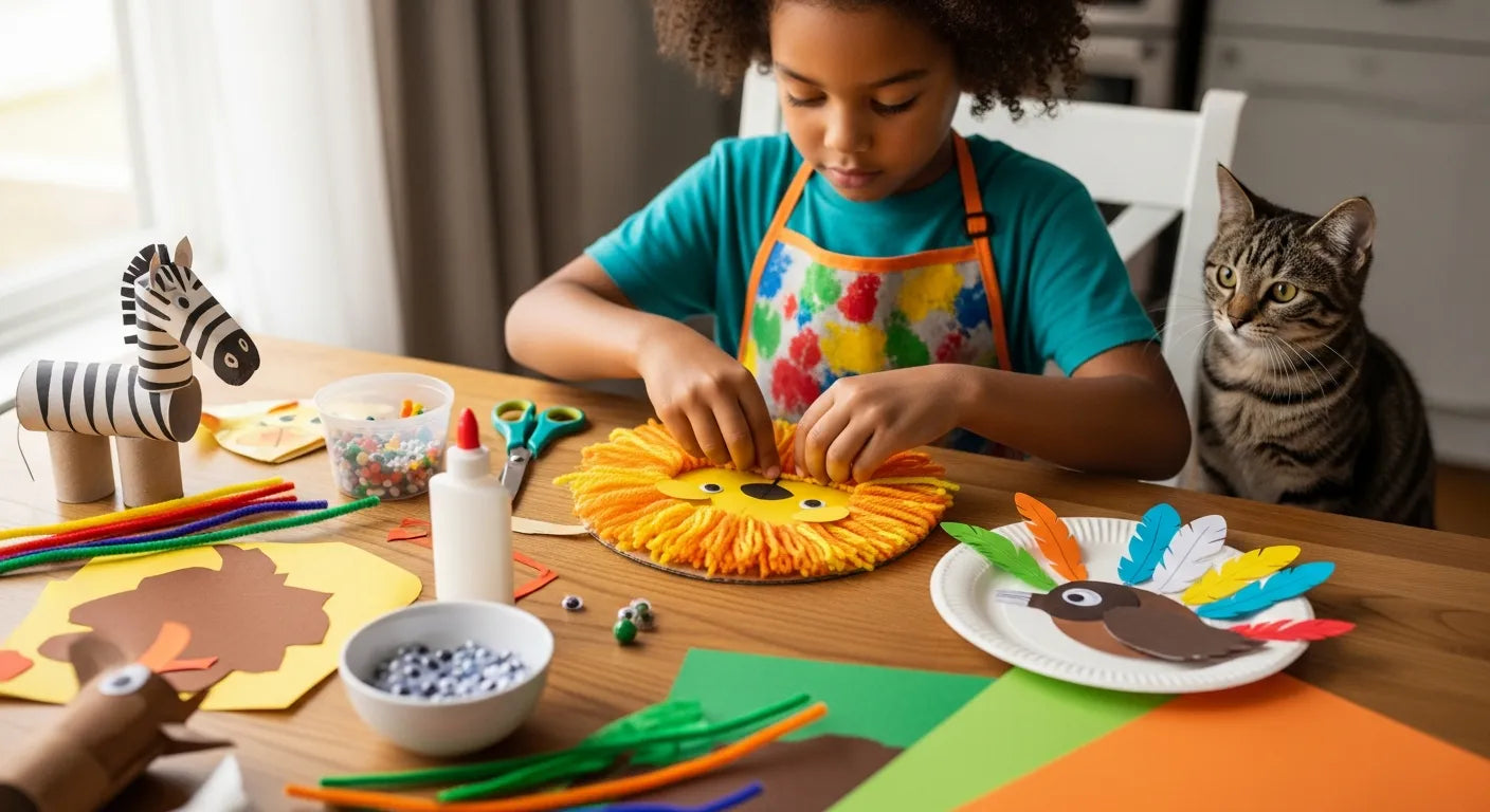 Wild Wonders at Home: Engaging Animal Craft for Kids | I'm the Chef Too