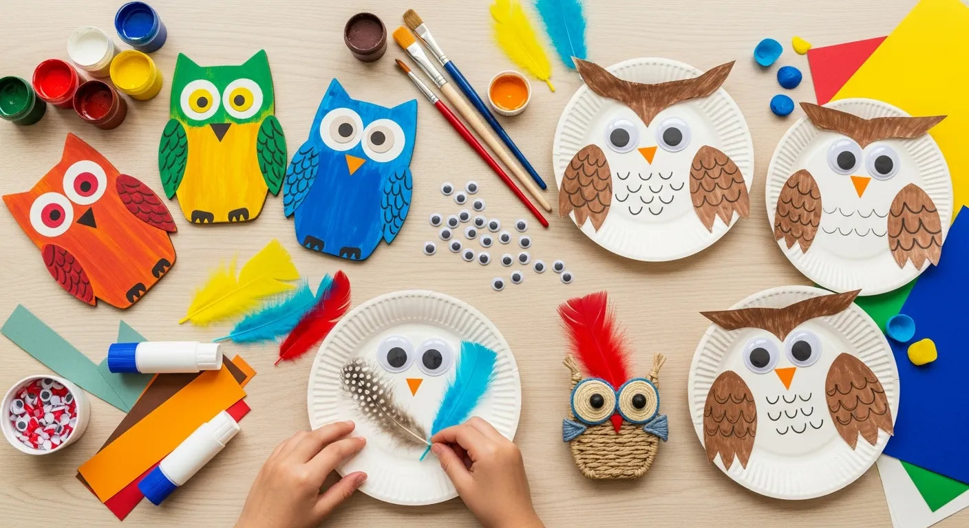 Wise Fun: Engaging Owl Crafts for Kids | I'm the Chef Too