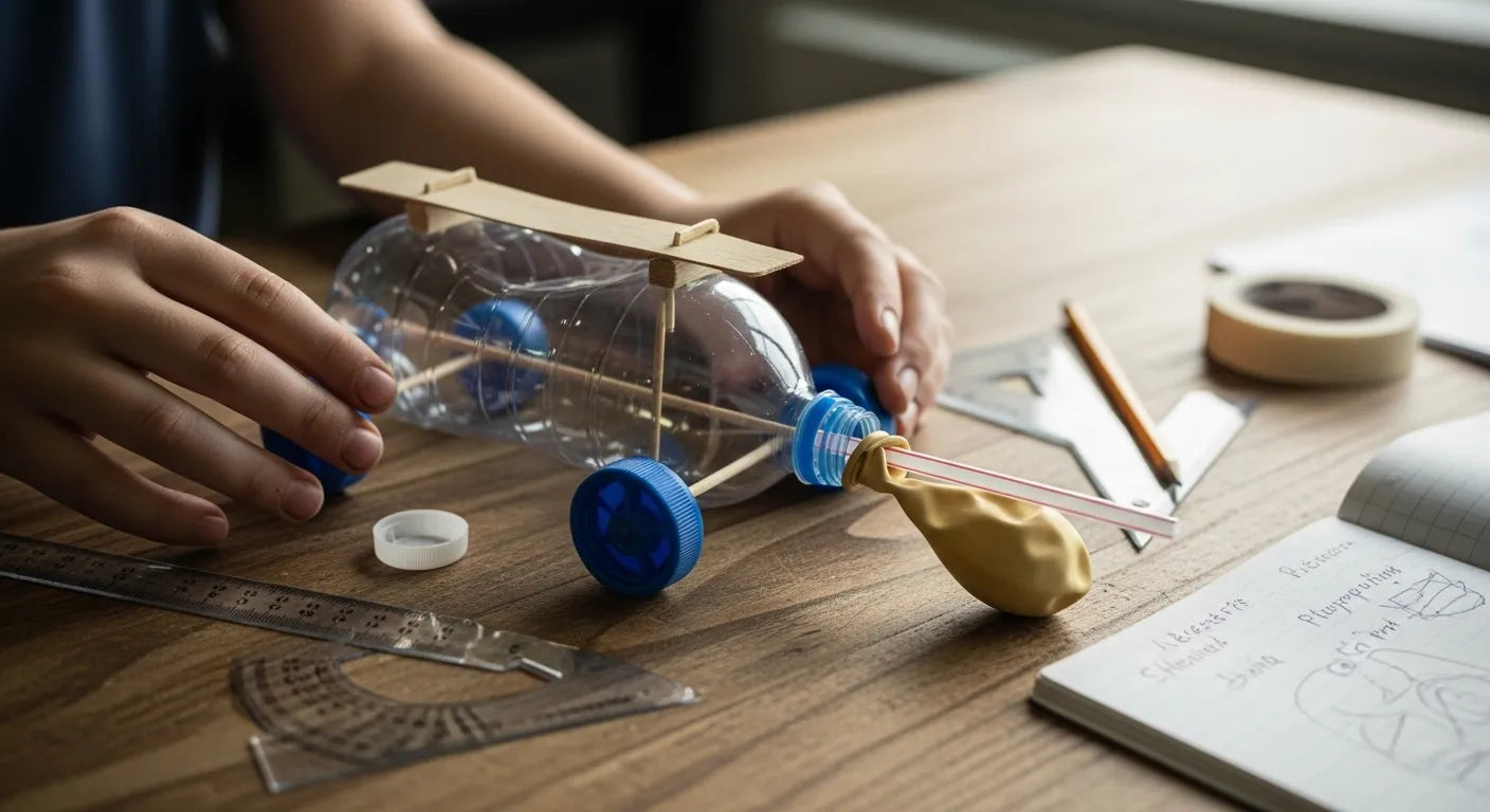 Zoom into Science: Your Balloon Powered Car STEM Project | I'm the Chef Too